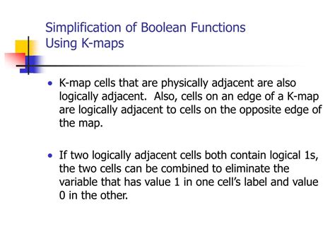 Ppt Karnaugh Maps K Maps Boolean Function Representation Tool