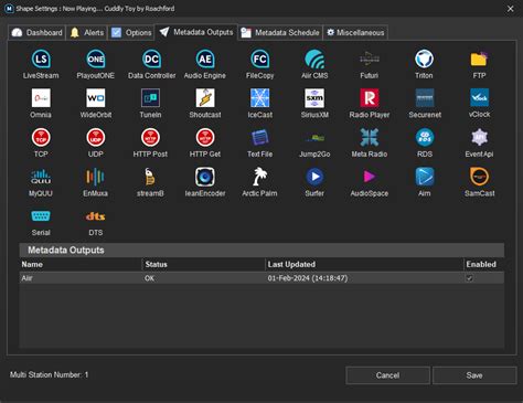 Setting Up Metadata Outputs In Monitor Aiir Support