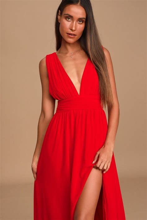 Lulus Heavenly Hues Red Maxi Dress Dresses Images 2022