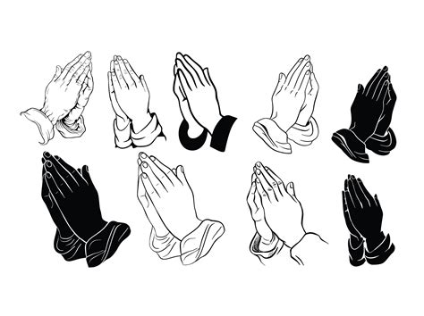 Praying Hands Cut Out