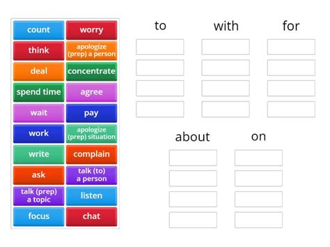 Semi A22 Verb Preposition Group Sort