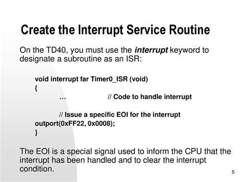 Interrupt Programming Ppt Download