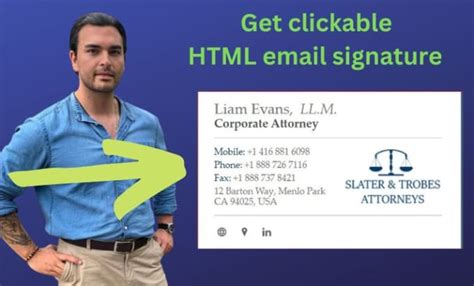 Create Html Email Signature Clickable Email Signature By Profreelan