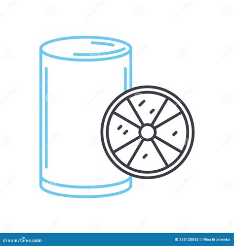 Vitamins Line Icon Outline Symbol Vector Illustration Concept Sign Stock Vector