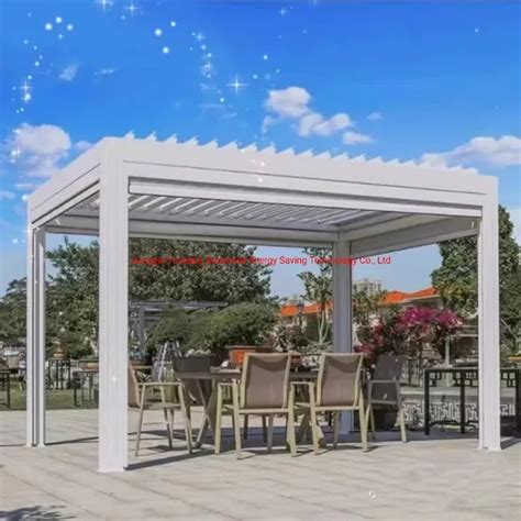Motorised Patio Waterproof Aluminum Garden Furniture Outdoor Opening