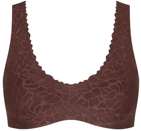 Sloggi Zero Feel Lace 20 Dames Bralette Bruin 6231 Voordelig Online