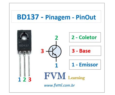 Pinagem Pinout Transistor Npn Bd137 Características Fvml