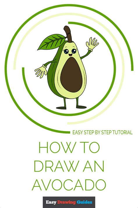 How To Draw An Avocado Really Easy Drawing Tutorial
