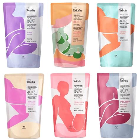 Refil creme hidratante para o corpo Natura ml diversas fragrâncias algodão macadâmia amora