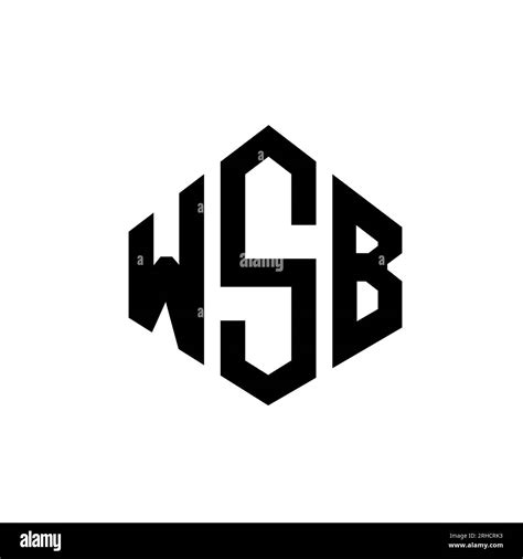 Wsb Letter Logo Design With Polygon Shape Wsb Polygon And Cube Shape