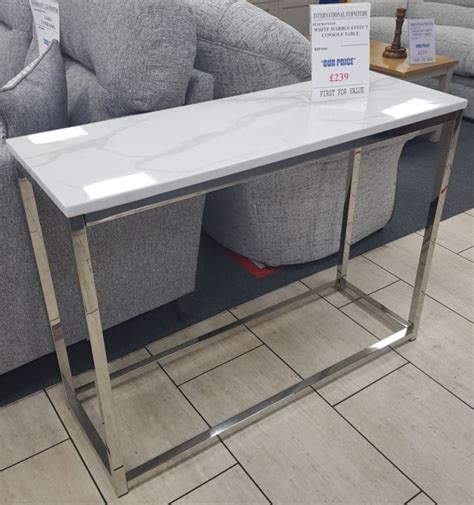 Marble Top Effect Console