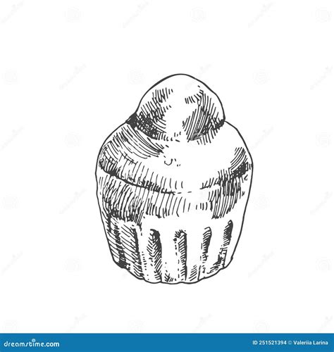 Hand Drawn Vector French Brioche Bun Illustration Stock Vector Illustration Of Menu Sweetness