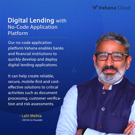 Vahana Cloud On Linkedin Digitallending Nocodeplatform Banks