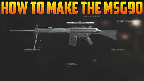 Modern Warfare Ii Mw2 2022 How To Make The Msg90 [lm S Blueprint