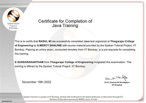 Ragul M On Linkedin Javaprogramming Certificationcomplete
