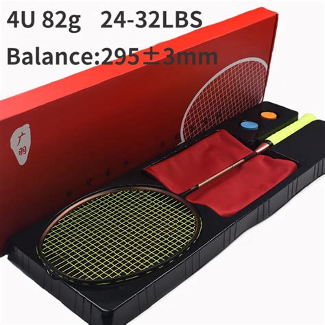Gy 4u 82g Japan Carbon Badminton Racket 24 32lbs Professional Carbon