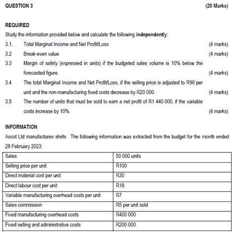 Solved REQUIRED Study The Information Provided Below An