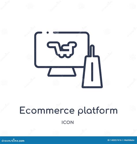 Linear Ecommerce Platform Icon From General Outline Collection Thin Line Ecommerce Platform
