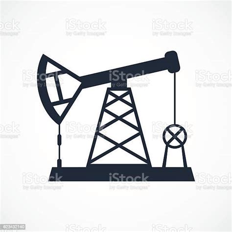 엔진오일 Derrick 아이콘크기 석유에 대한 스톡 벡터 아트 및 기타 이미지 석유 정유 공장 가솔린 Istock