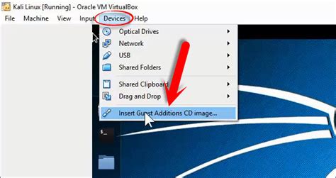 How To Install VirtualBox Guest Additions On Kali Linux