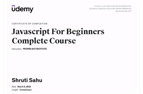 Shruti Sahu On Linkedin Javascript Udemycourse