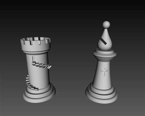 3D CHESS SET STL Files For 3D Printers Etsy