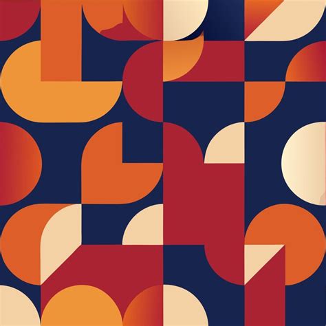 Premium Vector Abstract Retro Seamless Pattern Design Background