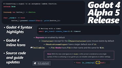 Godot 4 Alpha 5 Update Godot 4 Beginners By Bramwell