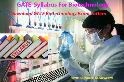 Gate Biotechnology Syllabus 2025 Exam Pattern Pdf Download