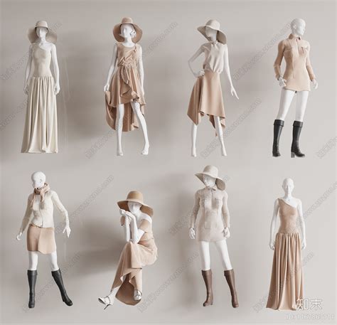 现代服装店3d模型下载【id1167863111】知末3d模型网