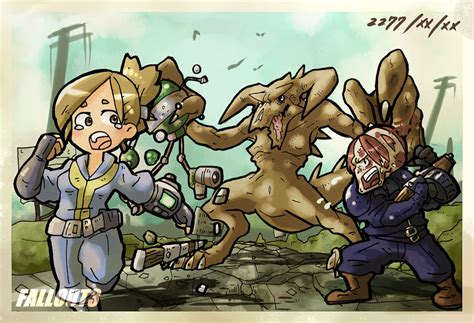 Fallout3 Vs Deathclaw By Sarikyou On Deviantart