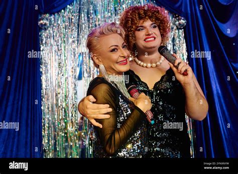 Drag Performers Dazzle The Audience With Extravagant Looks And Lively
