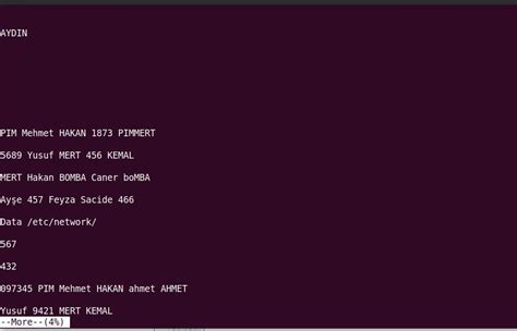 Örneklerle Linuxta More Komutu Nasıl Kullanılır Linux Data Linux