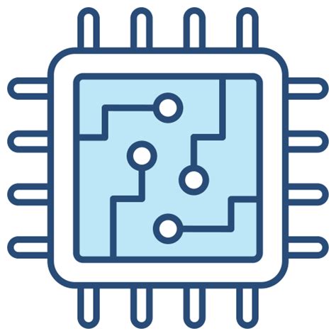 Chip Generic Color Lineal Color Icon