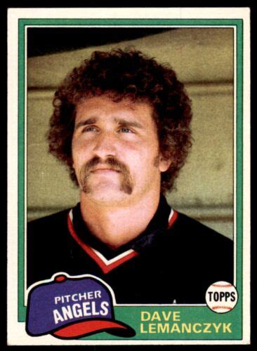 1981 Topps Baseball Card Dave Lemanczyk California Angels 391 Ebay