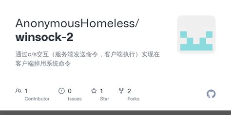 Github Anonymoushomeless Winsock C S