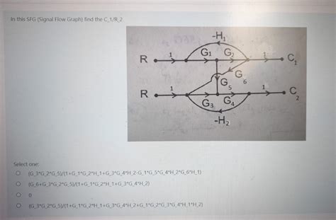 solved in this sfg signal flow graph find the c 1 r 2