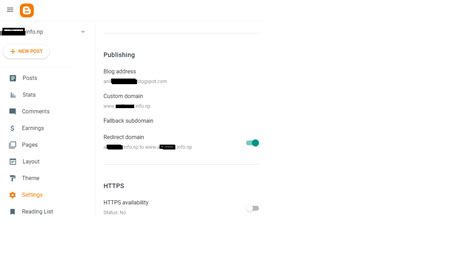 Blogger Updated Custom Domain Set Up Create CNAME Record For Custom Domain