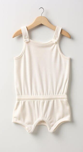 Premium Photo A White Romper On A Swinger