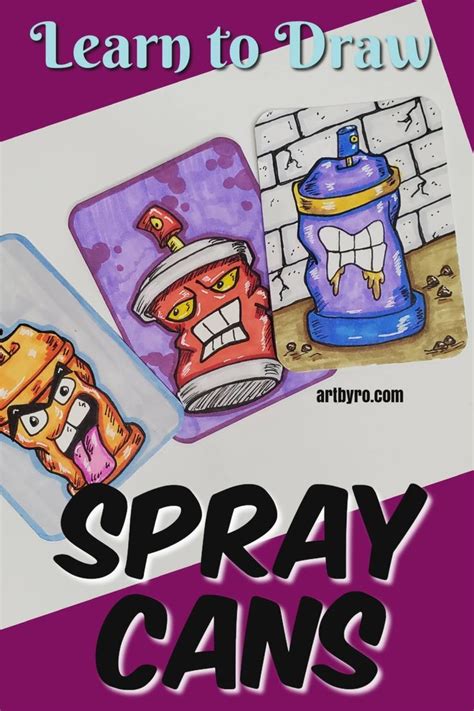 Learn To Draw Graffiti Spray Cans