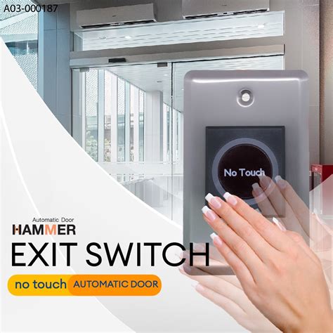 Exit Switch No Touch สวิตซ์ไร้สัมผัส ชนิดมือโบก รุ่น M 201a Shopee Thailand