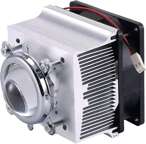 Buy Tesfish Aluminium Heatsink Cooling Fan Mm Lens Kit Degree For W W Led Chip Heat