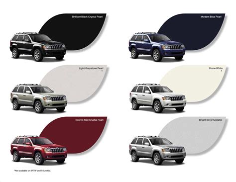 2017 Jeep Grand Cherokee Limited Color Codes
