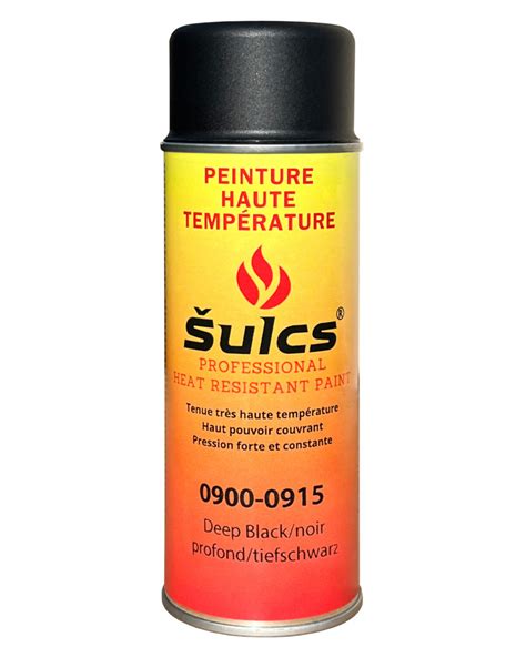 Peinture haute température noir mat 900 professionnelle pour barbecue