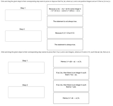 solved click and drag the given steps to their corresponding
