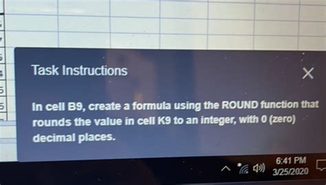 Task Instructions In Cell B9 Create A Formula StudyX