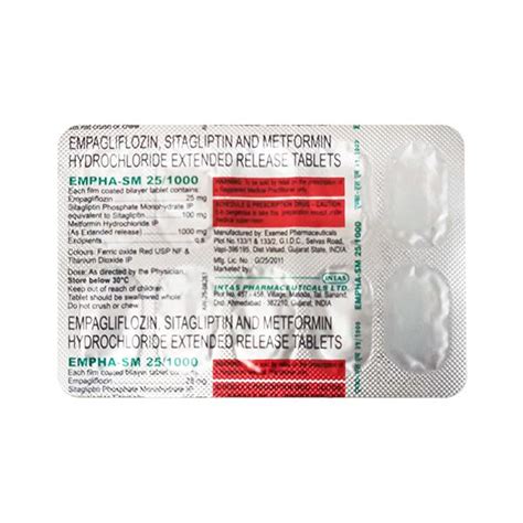 Empha Sm 251000 Tablet 10s Price Uses Side Effects Netmeds