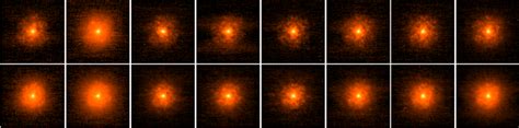 corresponding k band top and h band bottom averaged psfs for