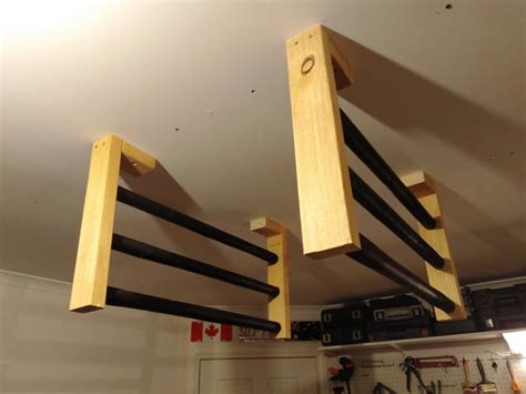 Diy Ceiling Mounted Bodyboard And Surfboard Storage Rack Renovate