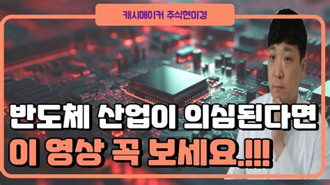 반도체 산업 의심된다면 이 영상 꼭 보세요반도체 섹터 투자 순서도 알려 드립니다 Youtube